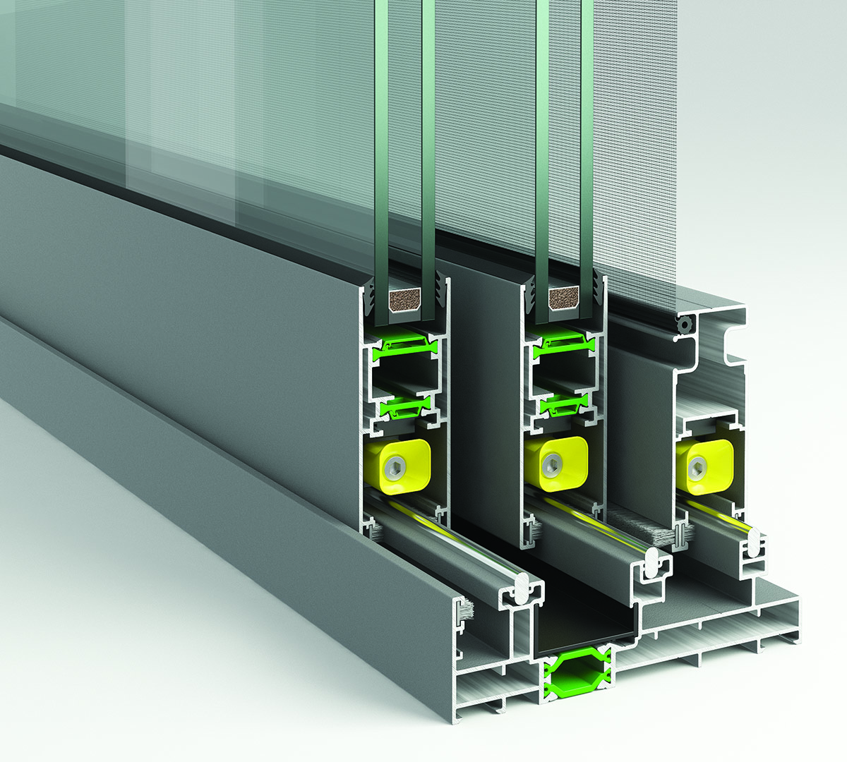 SL200 Sliding Thermal Break System – Salva ARCHITECTURAL ALUMINUM GRIDS